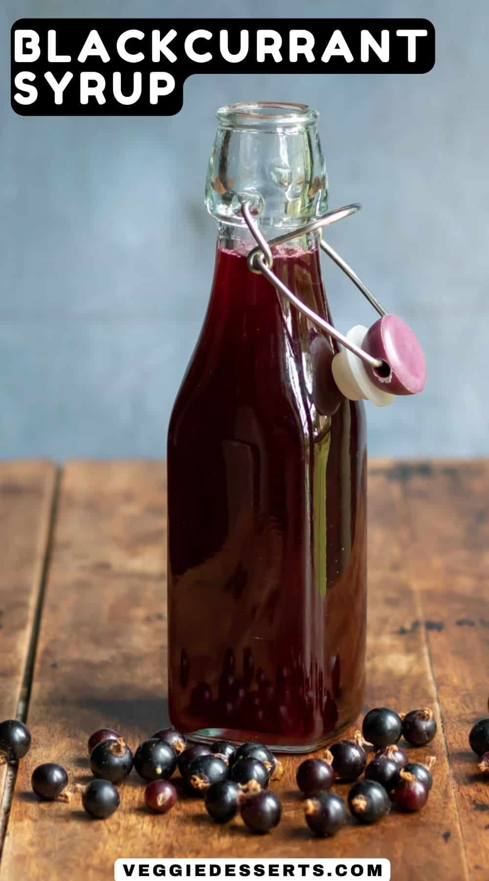 Blackcurrant Syrup - Veggie Desserts