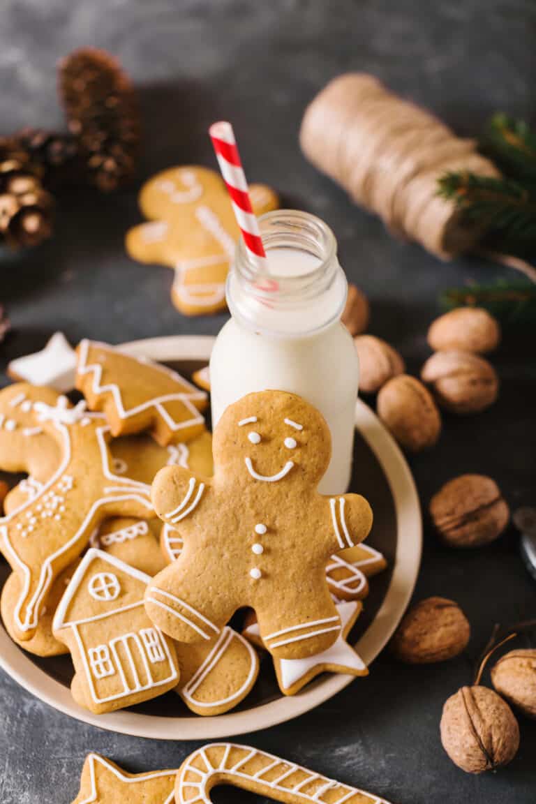 Milk and Cookies For Santa - Veggie Desserts