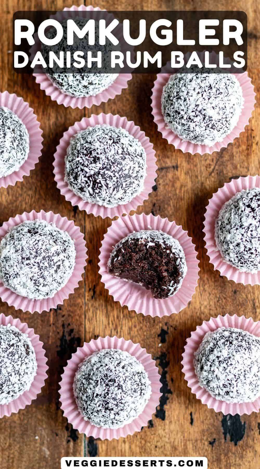 Danish Chocolate Truffle Balls Romkugler