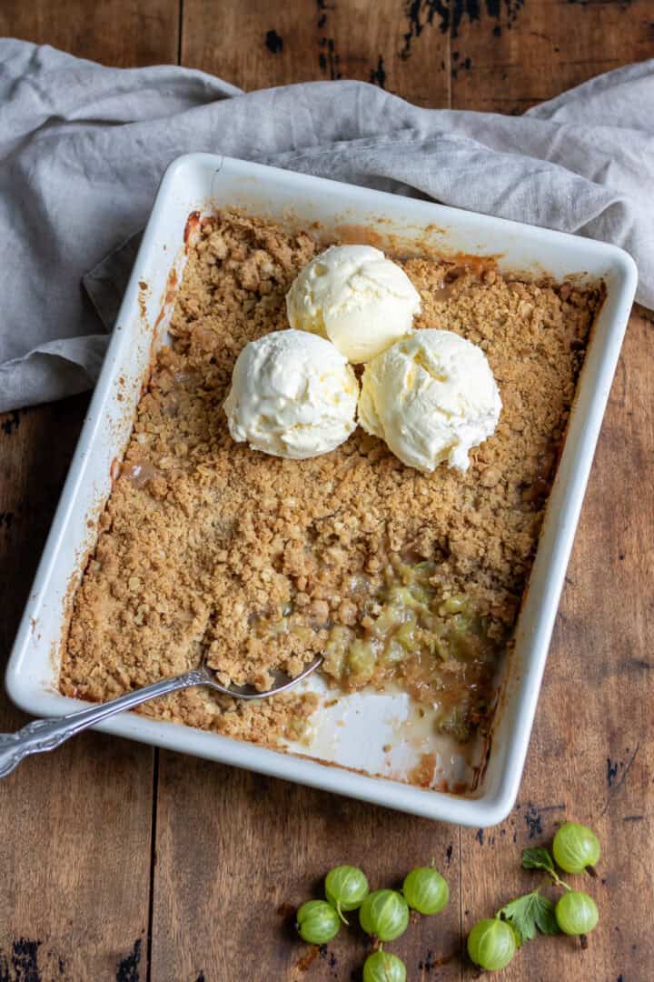 Gooseberry Crumble - Veggie Desserts