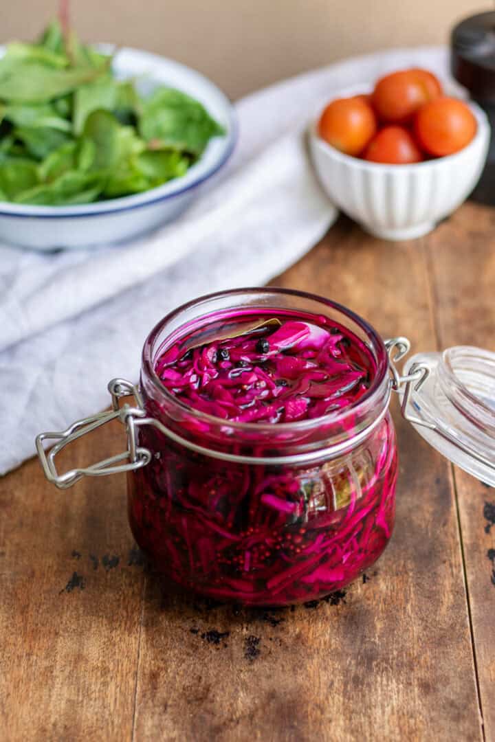 Pickled Red Cabbage - Veggie Desserts