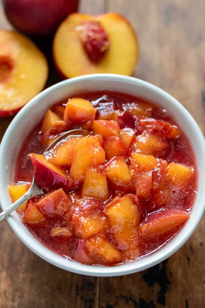 Nectarine Compote - Veggie Desserts