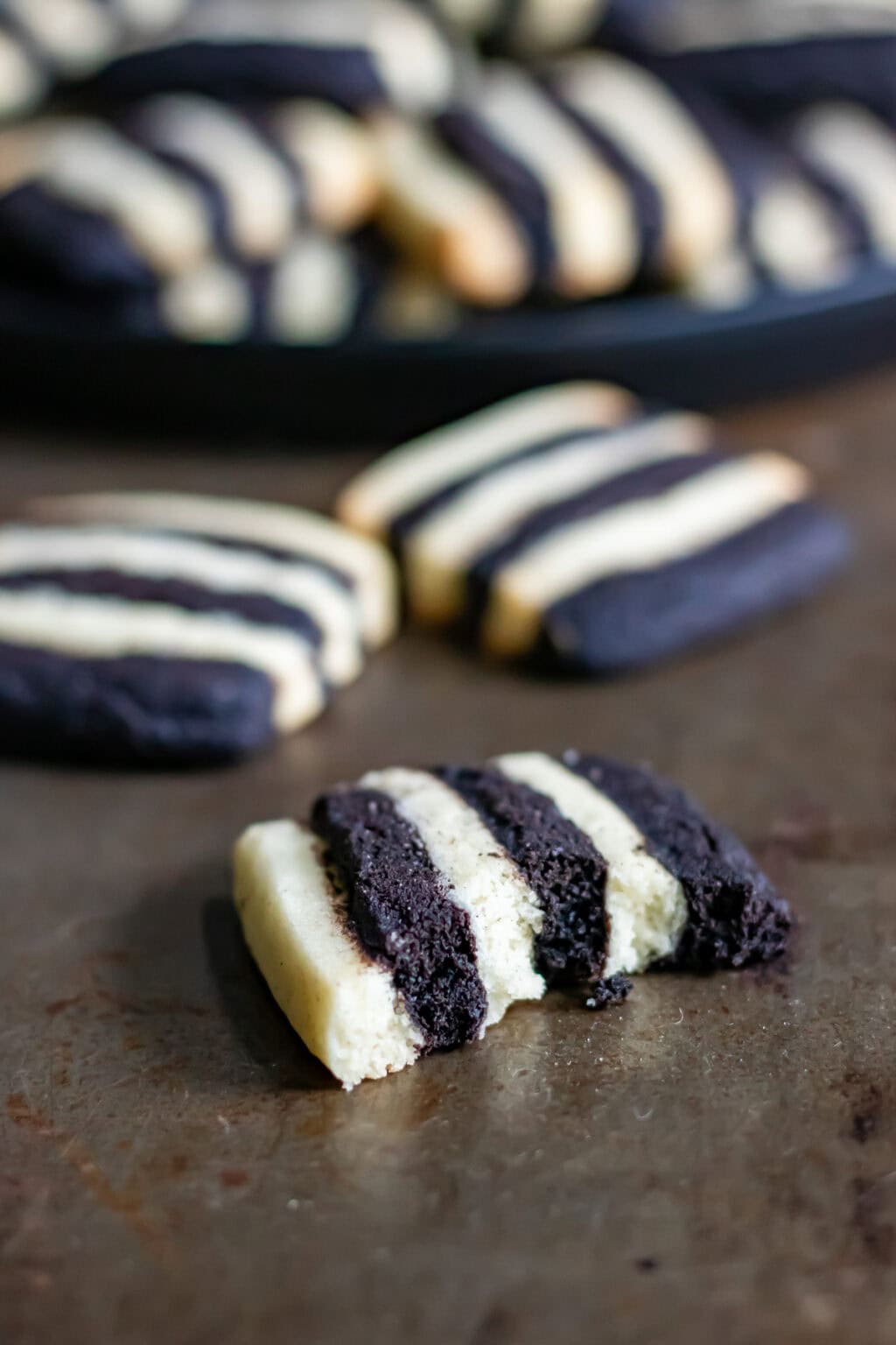 Striped Beetlejuice Cookies - Veggie Desserts