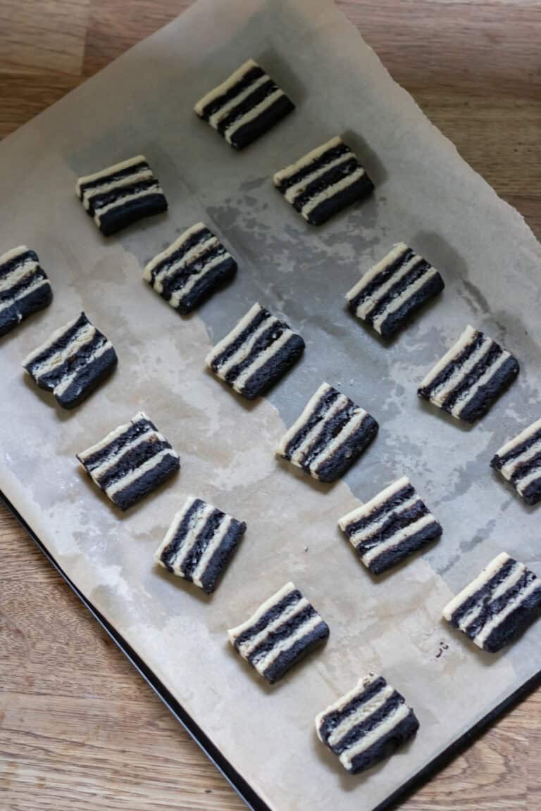 Striped Beetlejuice Cookies - Veggie Desserts