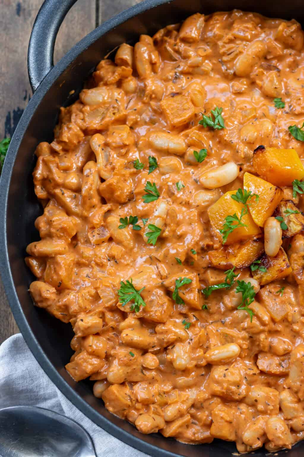 Creamy Roasted Butternut Beans - Veggie Desserts