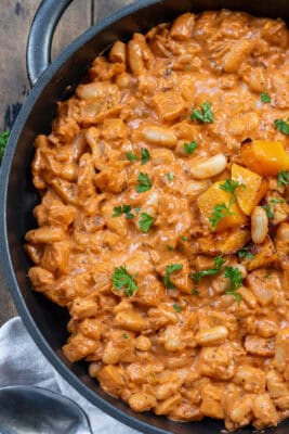 Creamy Roasted Butternut Beans - Veggie Desserts