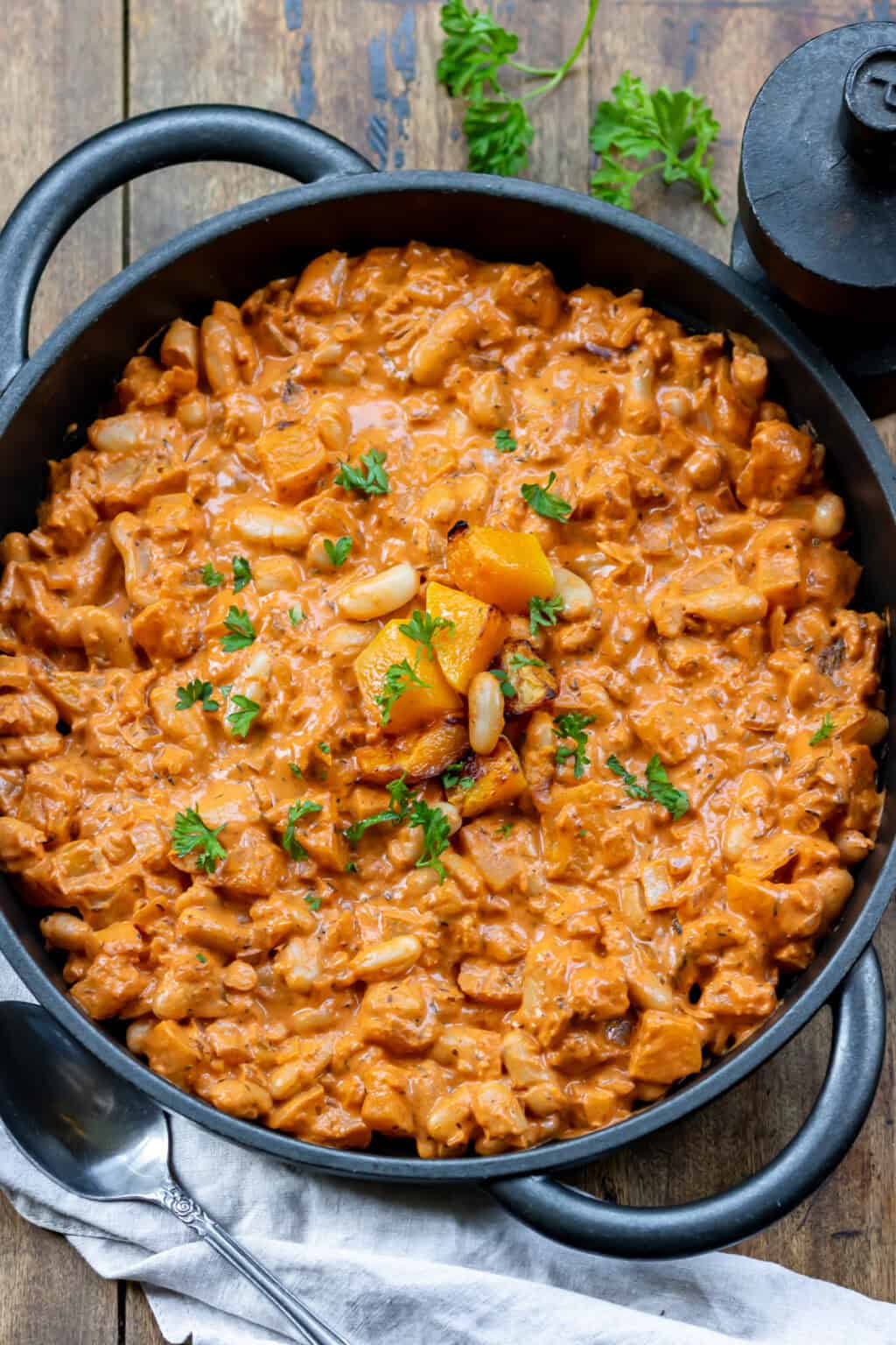 Creamy Roasted Butternut Beans - Veggie Desserts