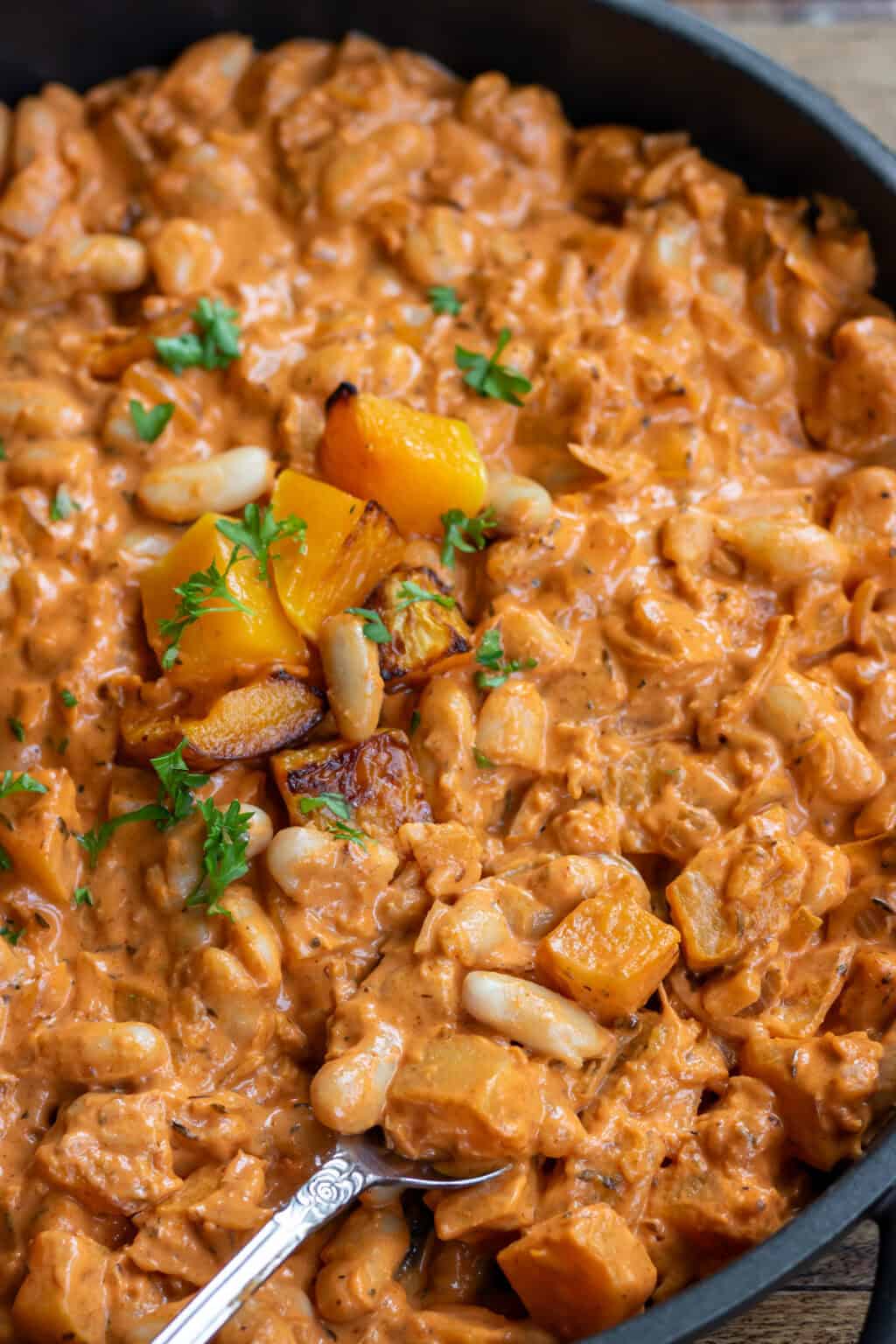 Creamy Roasted Butternut Beans - Veggie Desserts