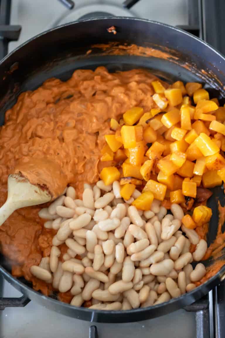Creamy Roasted Butternut Beans - Veggie Desserts