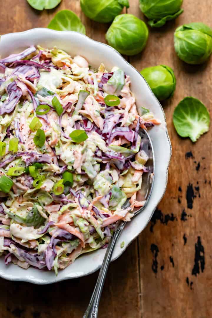 Brussels Sprout Slaw - Veggie Desserts
