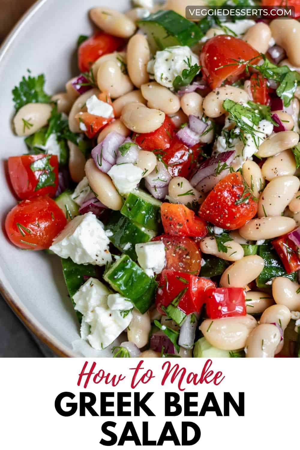 Greek Bean Salad - Veggie Desserts