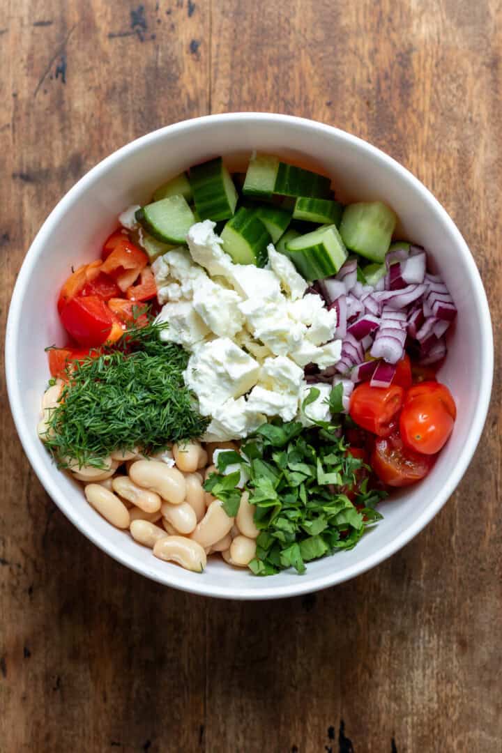 Greek Bean Salad - Veggie Desserts