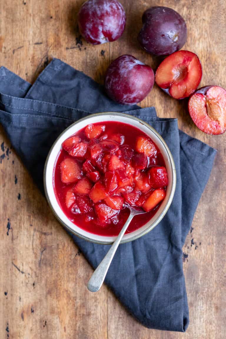 Plum Compote - Veggie Desserts