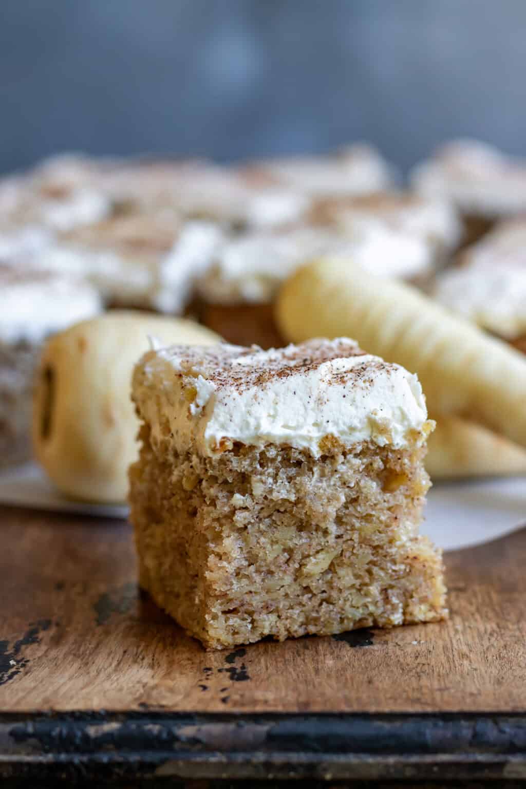 Parsnip Cake with Nutmeg Frosting - Veggie Desserts