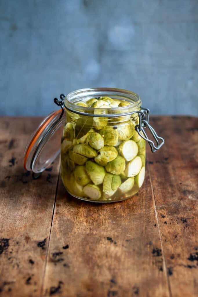 Quick Pickled Brussels Sprouts - Veggie Desserts