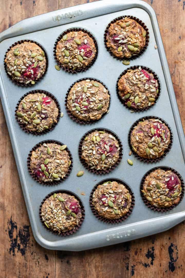 High Fiber Muffins - Veggie Desserts